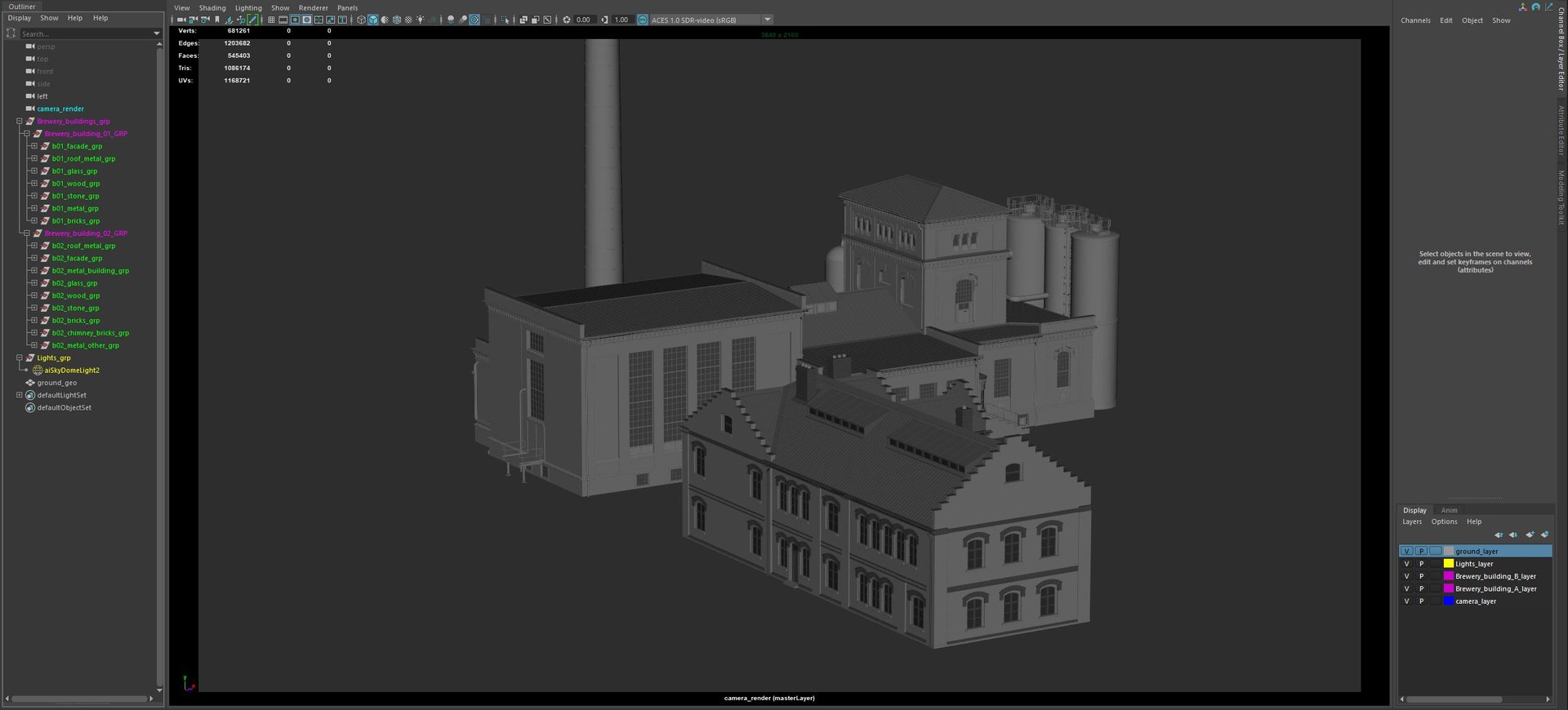 Brewery Buildings 3D model - TurboSquid 2171793