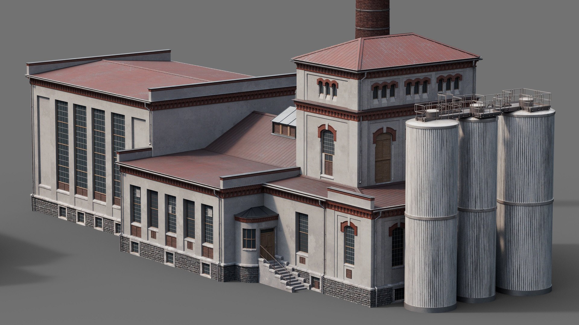 Brewery Buildings 3D model - TurboSquid 2171793
