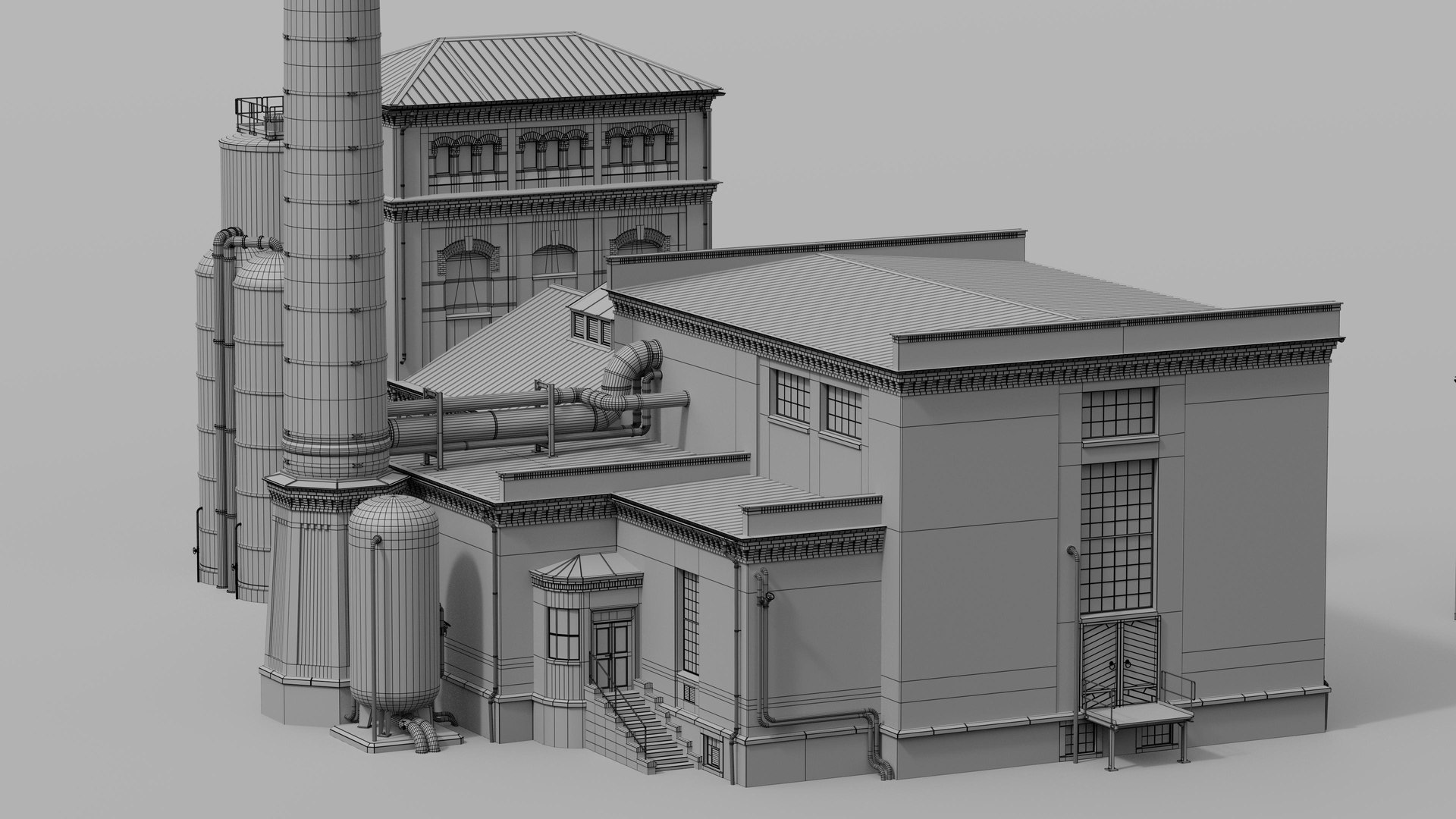 Brewery Buildings 3D model - TurboSquid 2171793