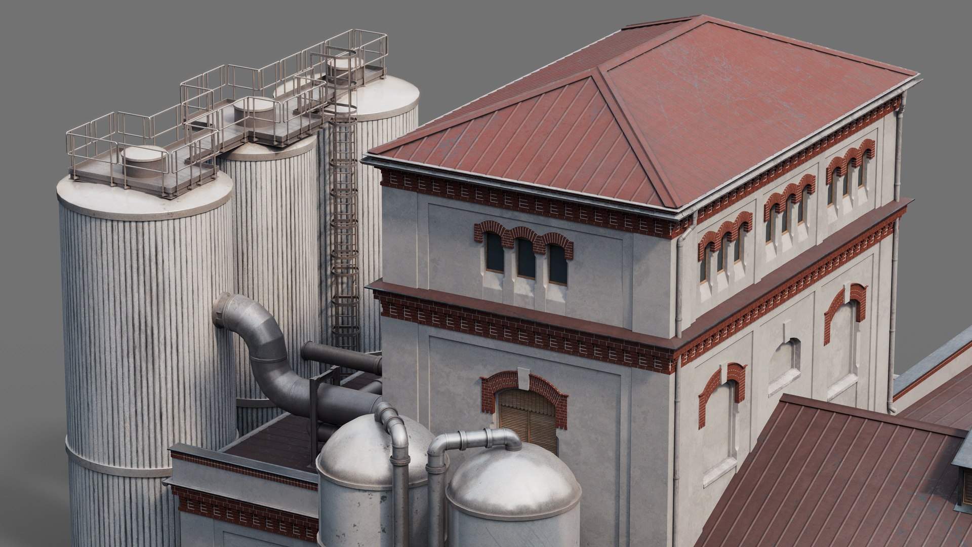 Brewery Buildings 3D model - TurboSquid 2171793