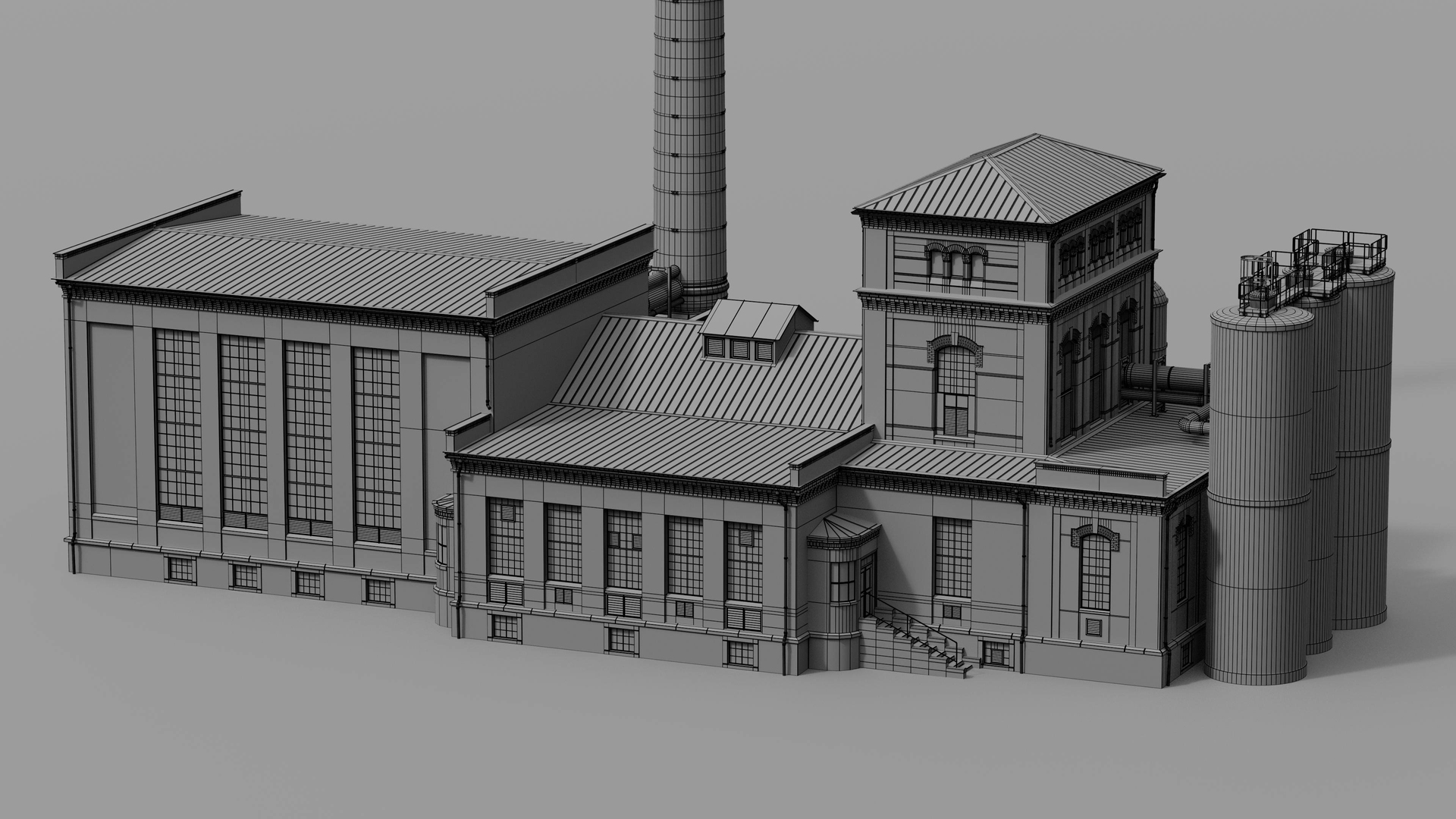Brewery Buildings 3D model - TurboSquid 2171793