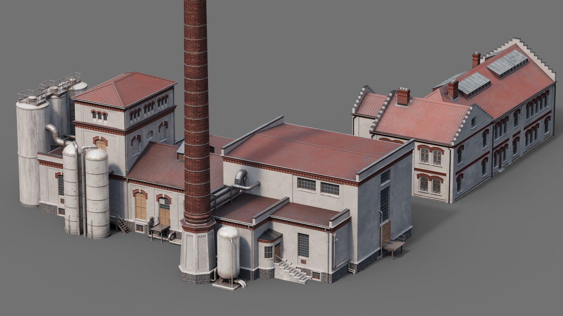 Brewery Buildings 3D model - TurboSquid 2171793