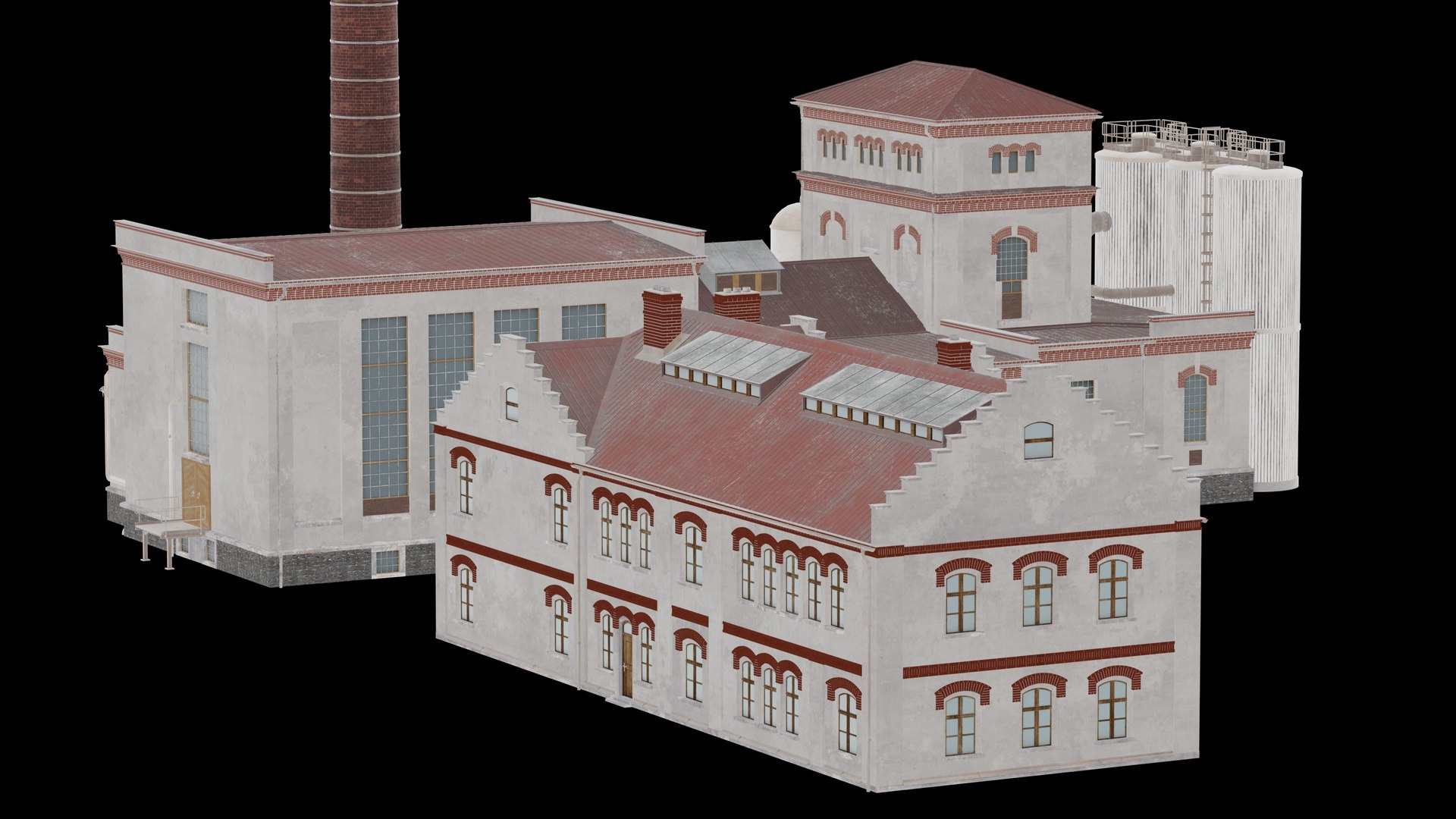 Brewery Buildings 3D model - TurboSquid 2171793