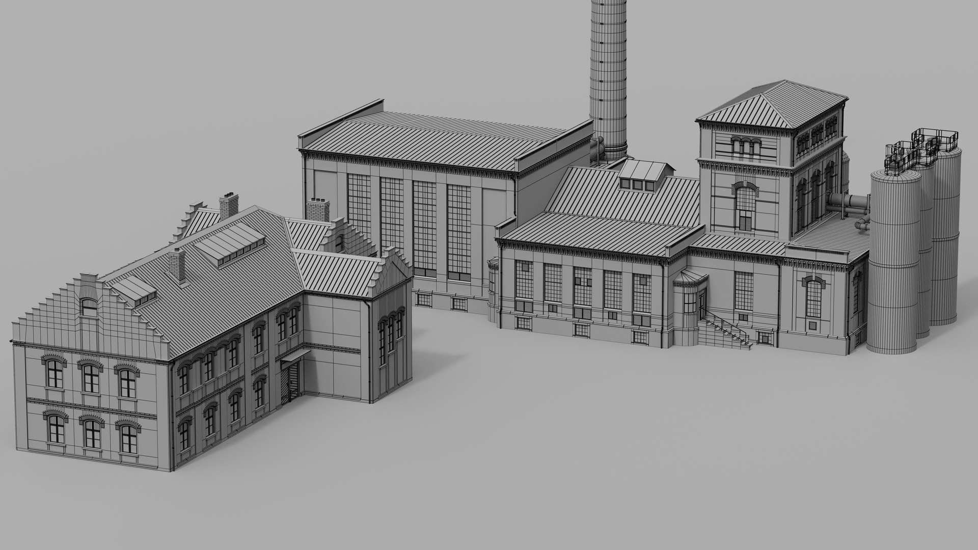 Brewery Buildings 3D model - TurboSquid 2171793
