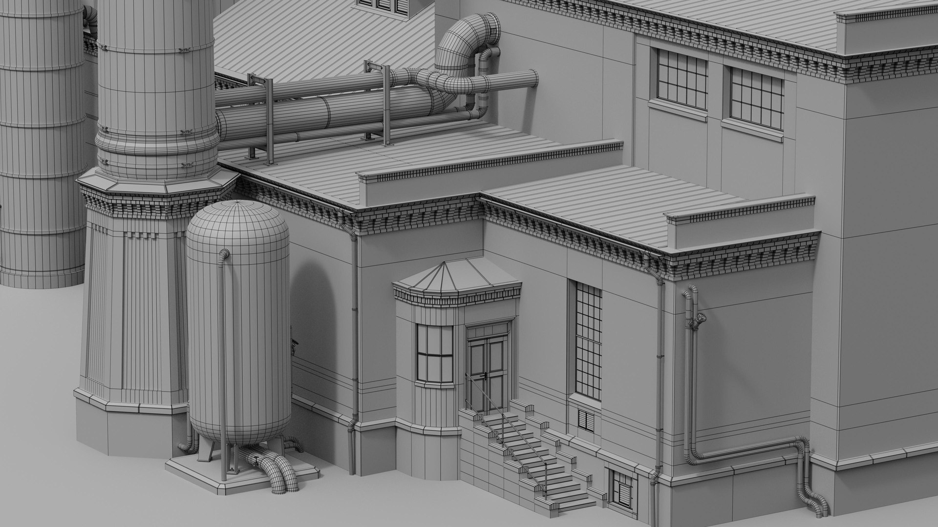 Brewery Buildings 3D model - TurboSquid 2171793