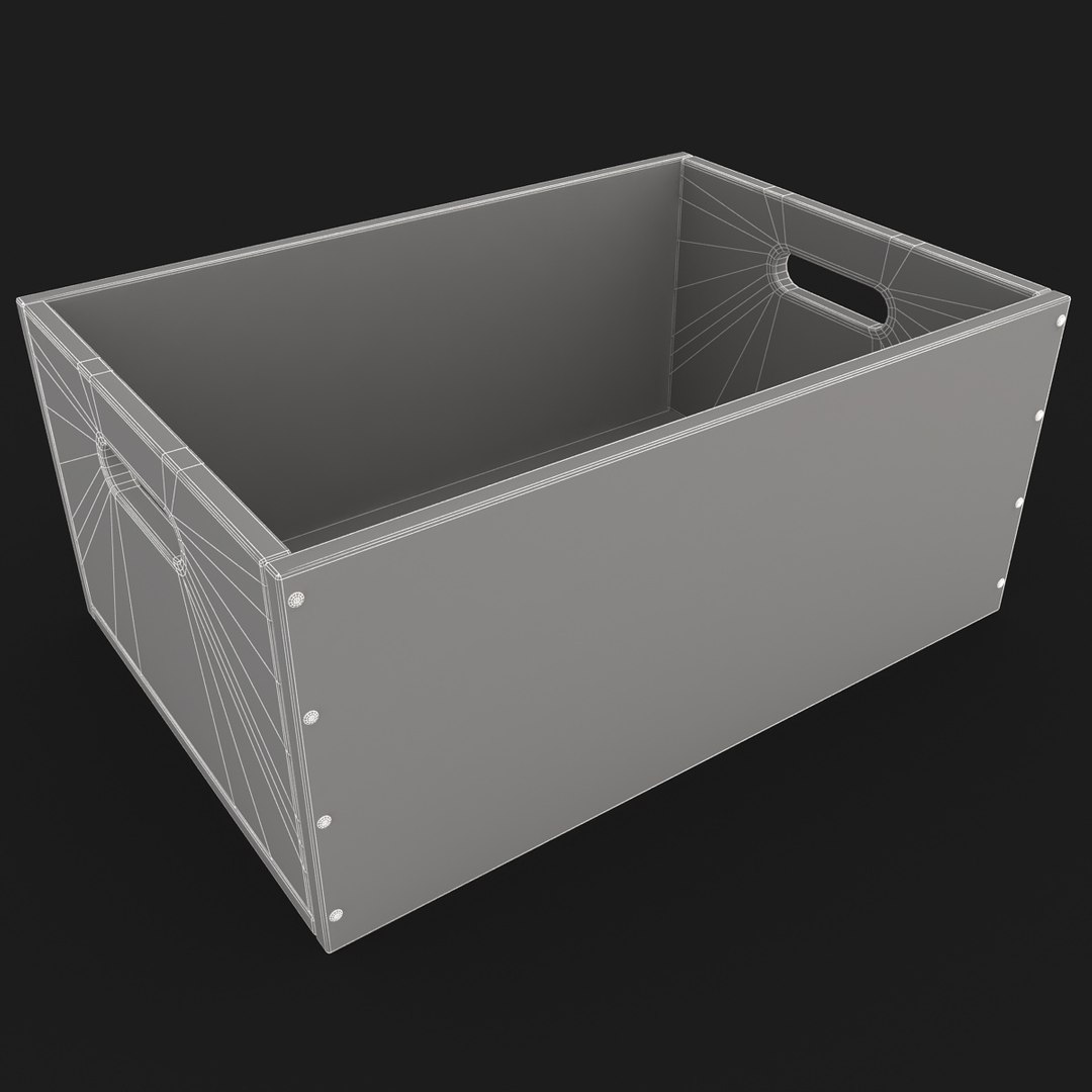 Realistic Wooden Box 3D Model - TurboSquid 1427150