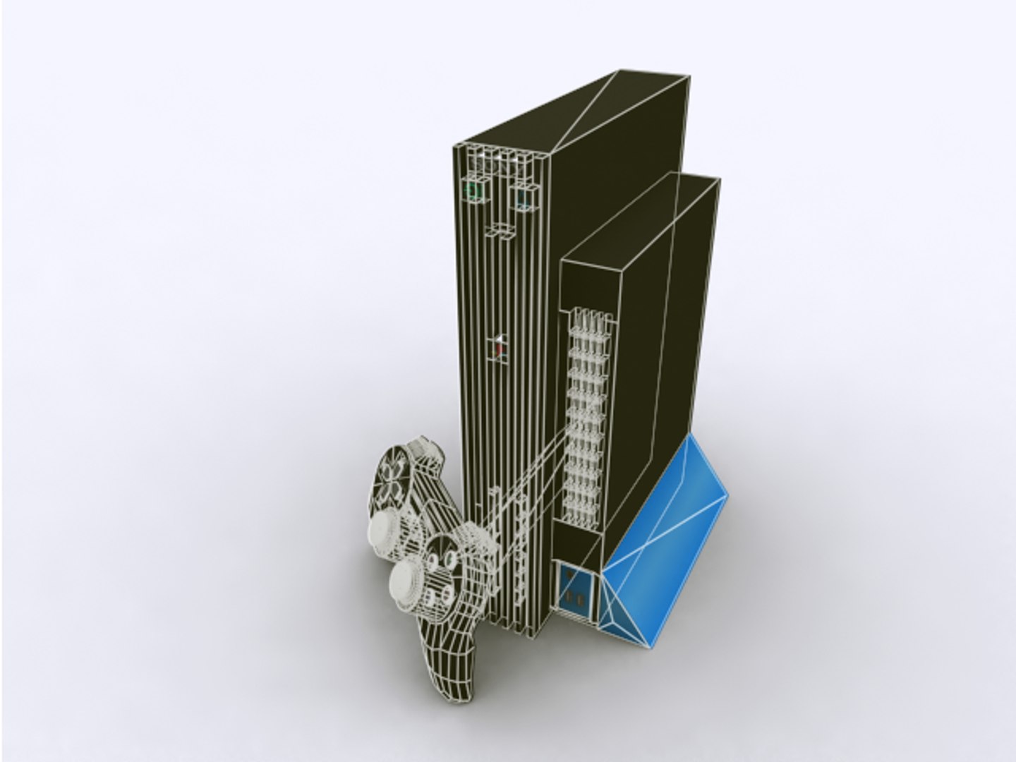 3d Model Sony Playstation 2