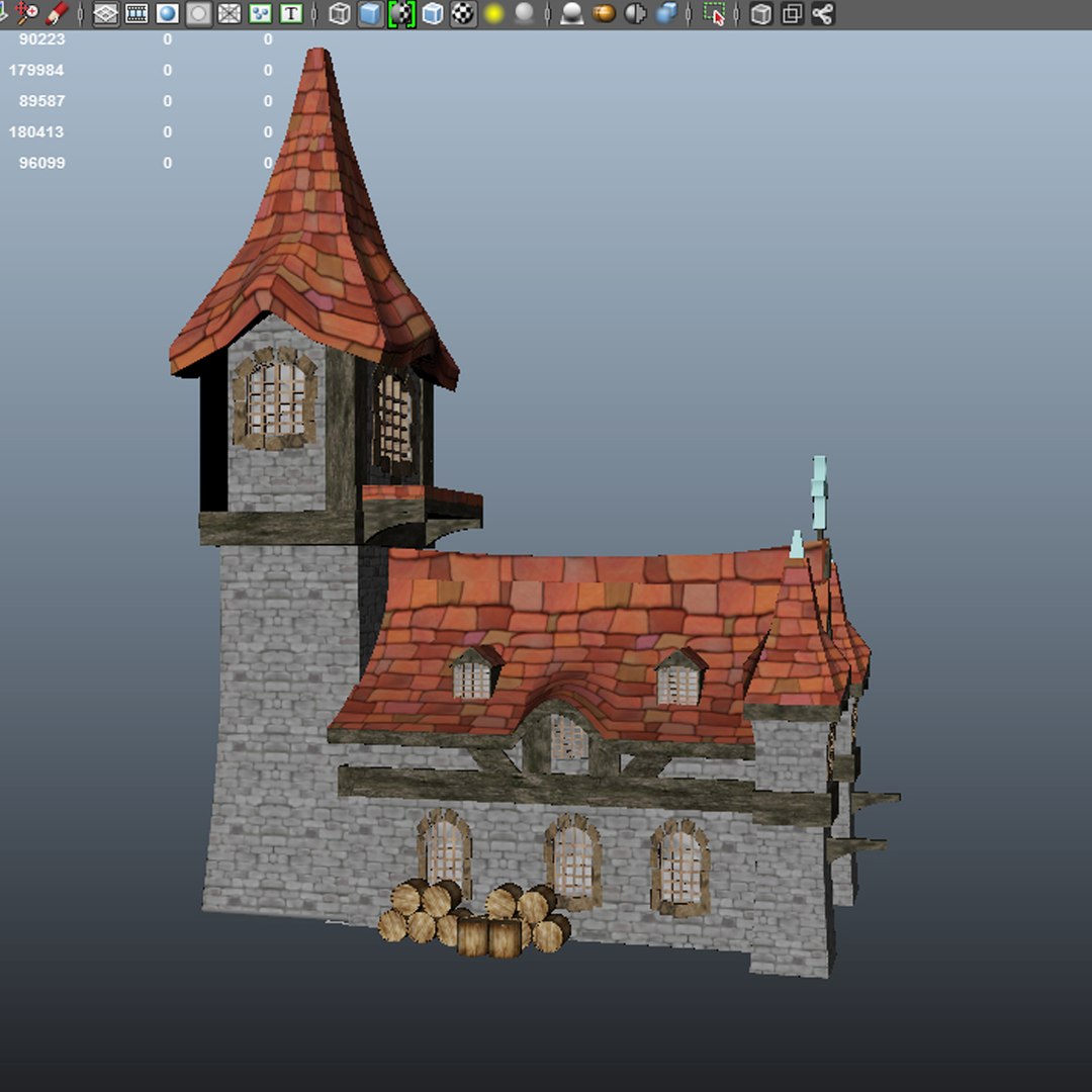 Cartoon Church Toon 3D Model - TurboSquid 1397889