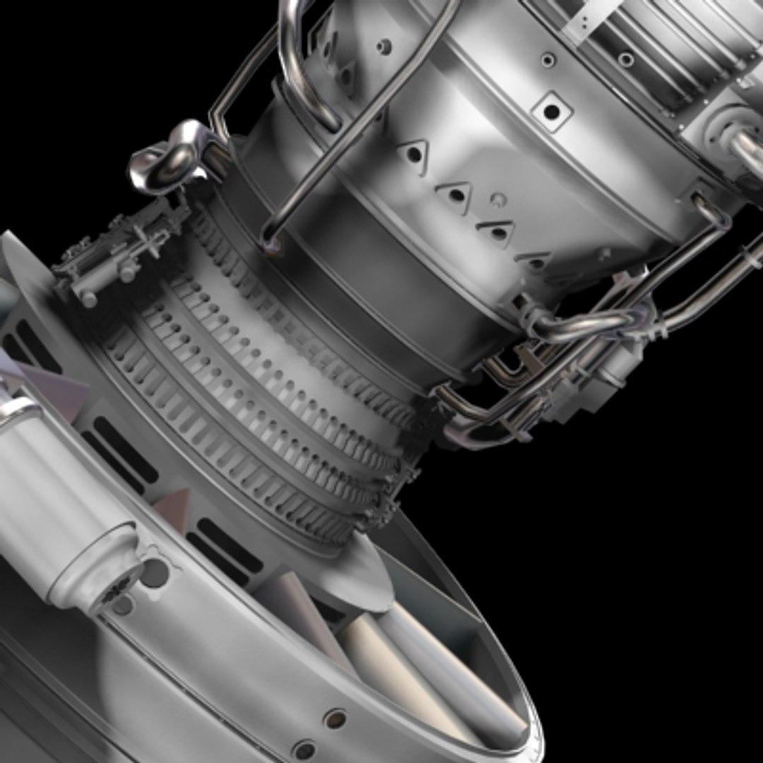 Aircraft Engine Jet 3d Model