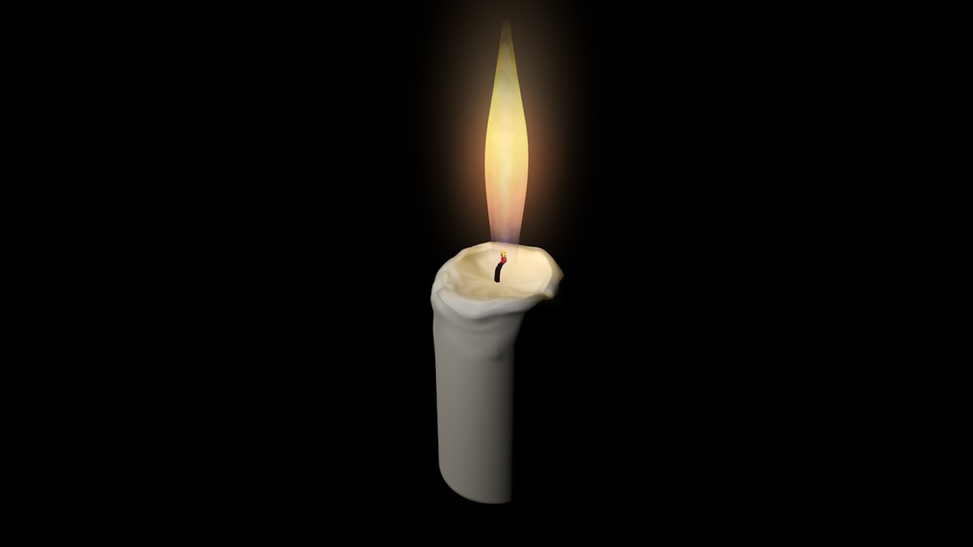 Candle 3d C4d