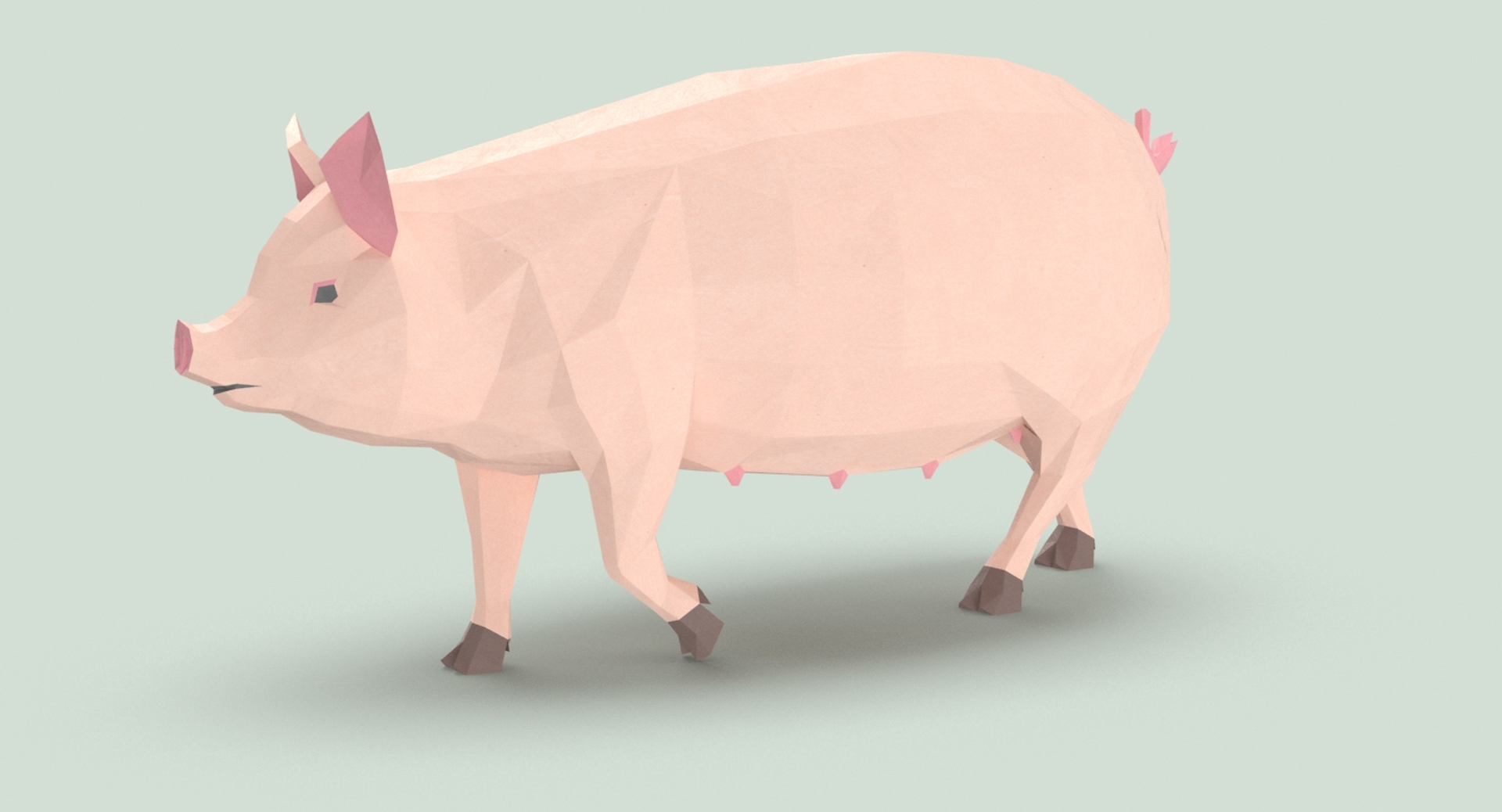 Pig---running 3D - TurboSquid 1237950