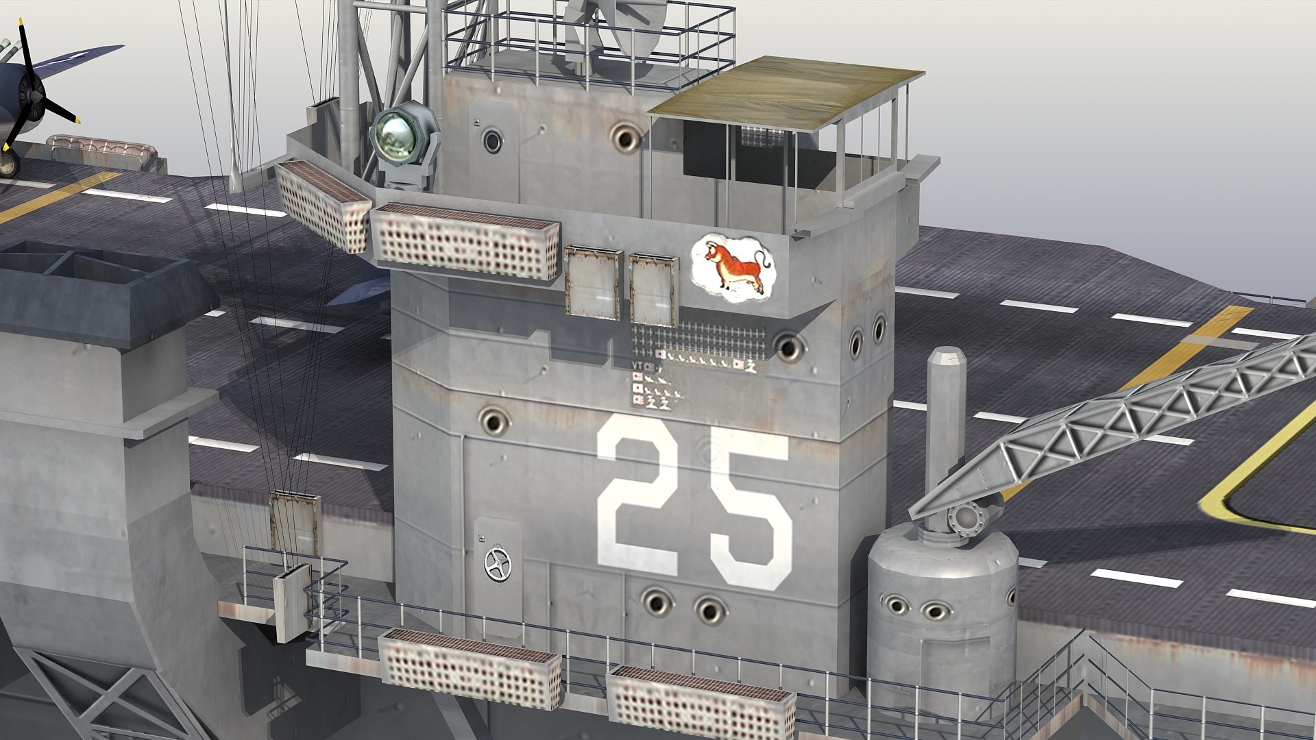 USS Cowpens CVL-25 The Mighty Moo 3D model - TurboSquid 2081282