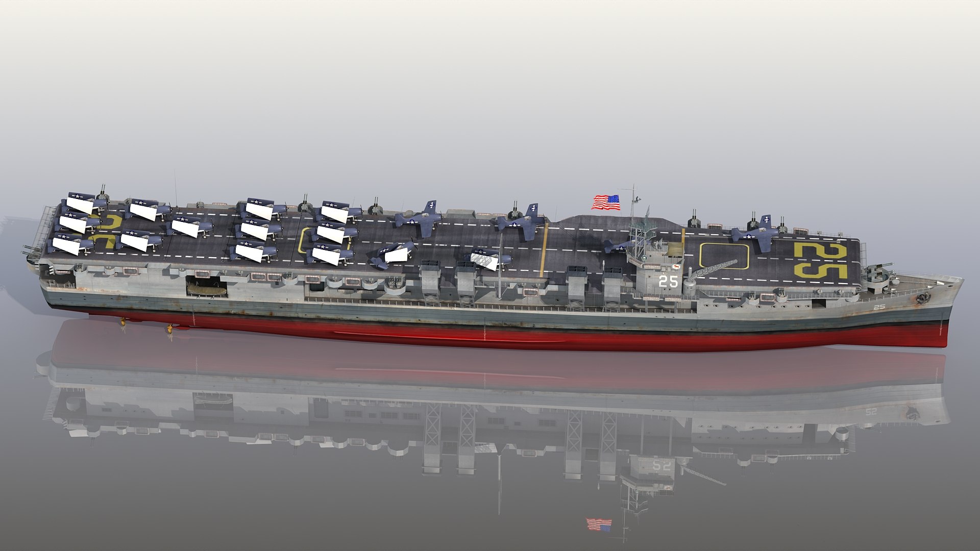 USS Cowpens CVL-25 The Mighty Moo 3D model - TurboSquid 2081282