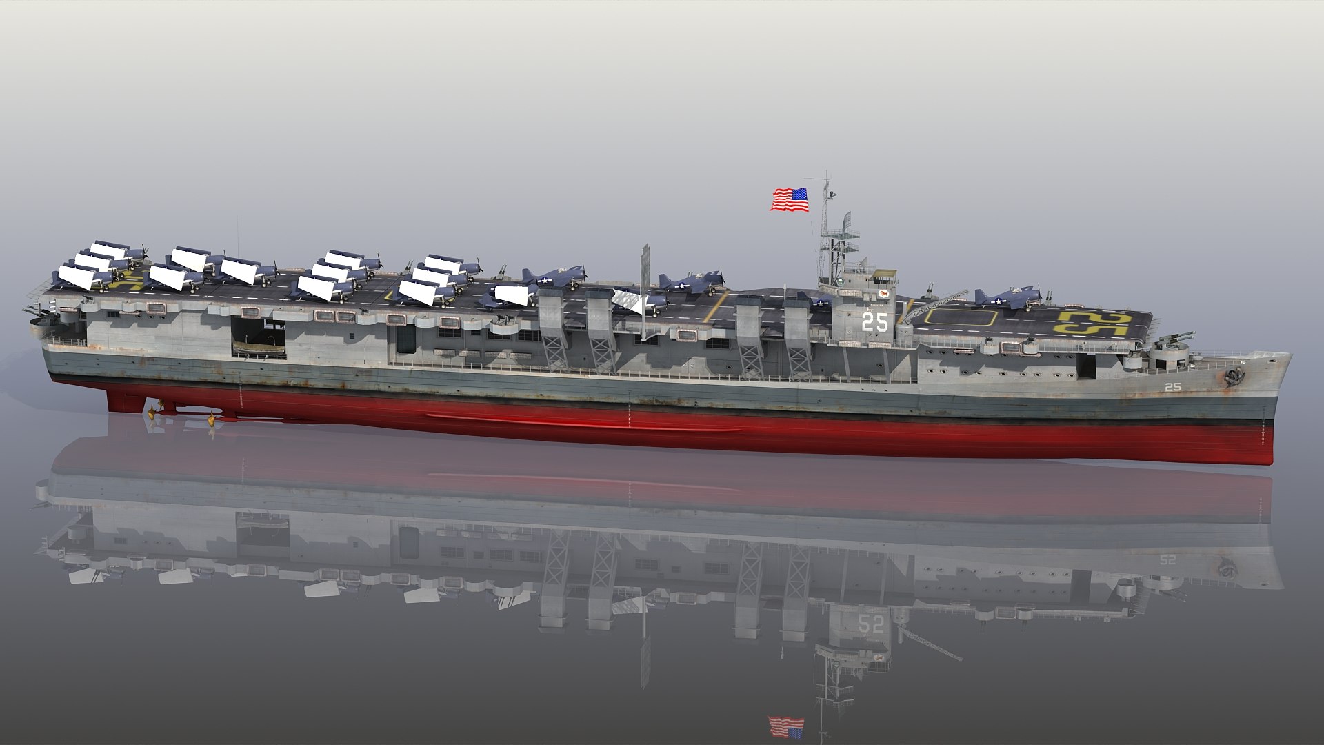 USS Cowpens CVL-25 The Mighty Moo 3D model - TurboSquid 2081282