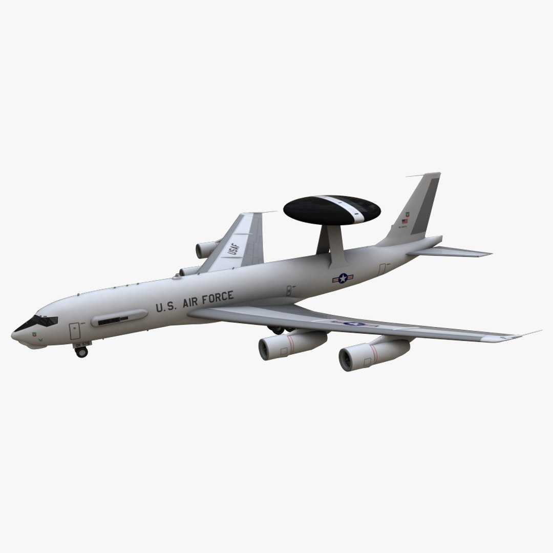 3d Model Usaf Boeing E3 Sentry