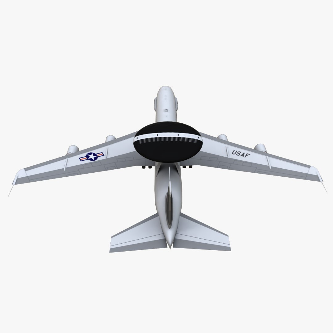 3d Model Usaf Boeing E3 Sentry