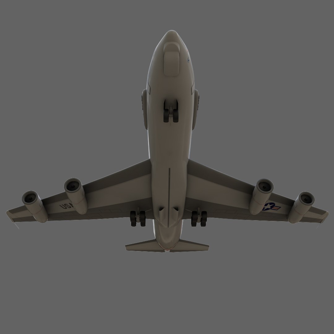 3d model usaf boeing e3 sentry