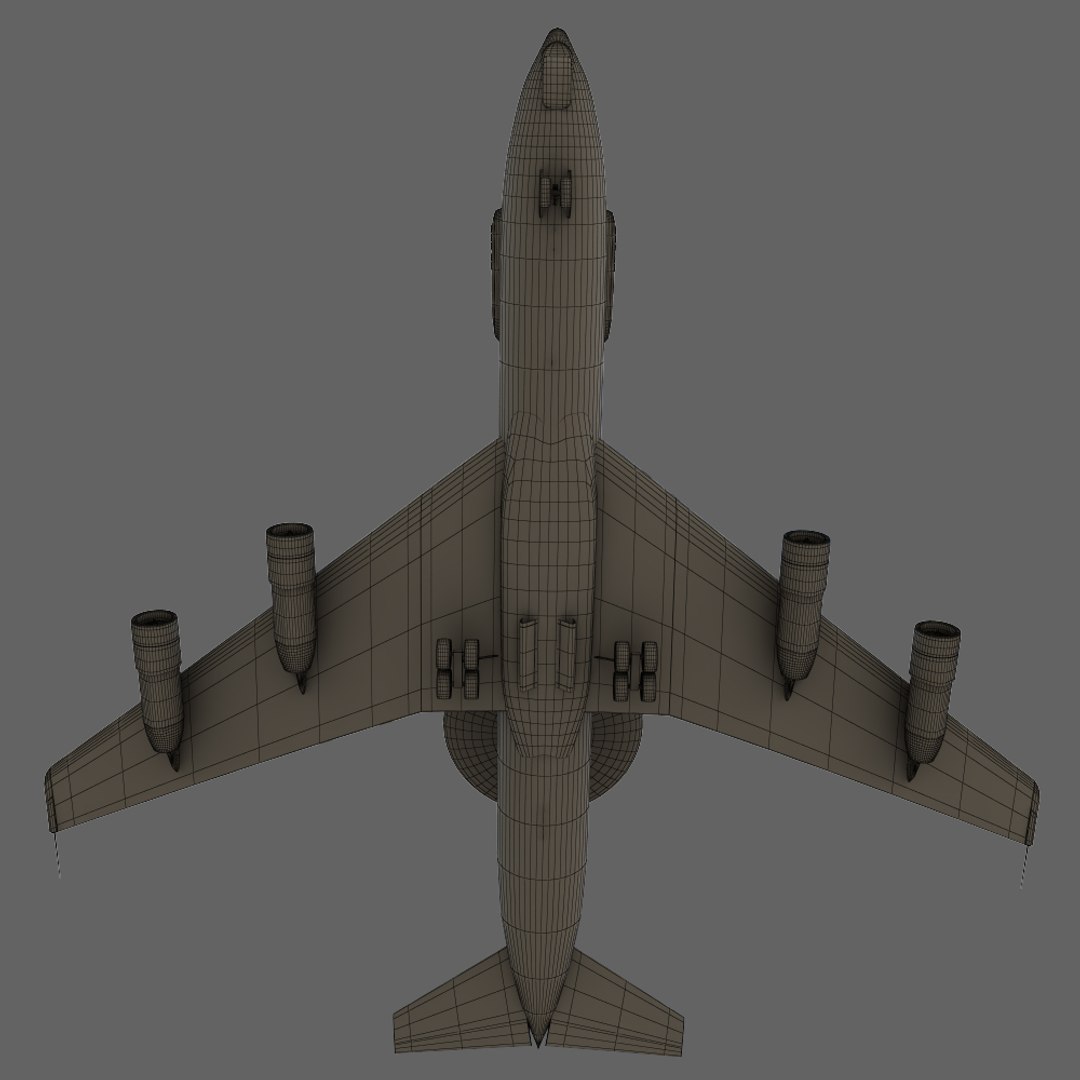3d model usaf boeing e3 sentry