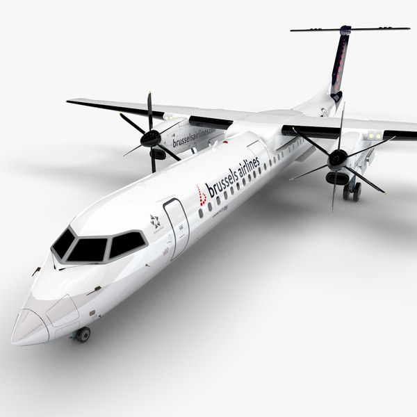 modelo 3d Brussels Airlines Bombardier DHC-8 Q400 Dash 8 L1515 ...