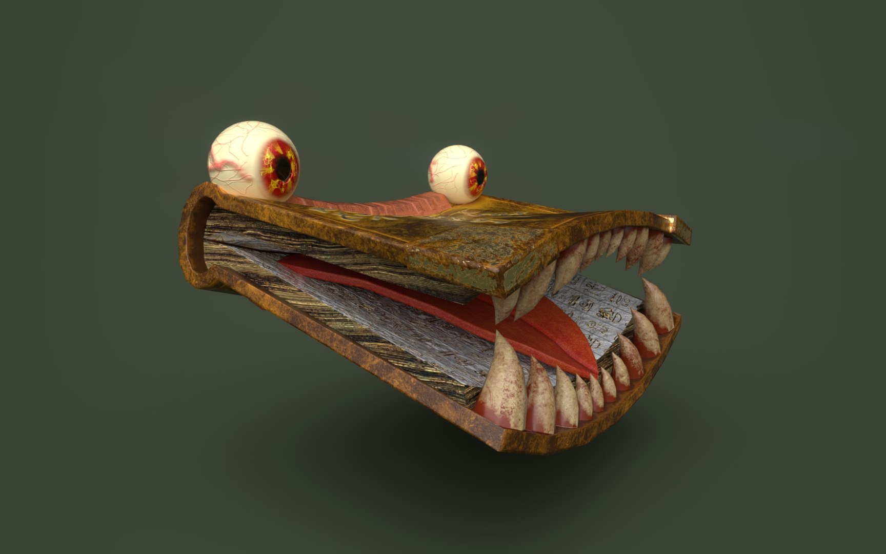 Toothy book 3D model - TurboSquid 1421781