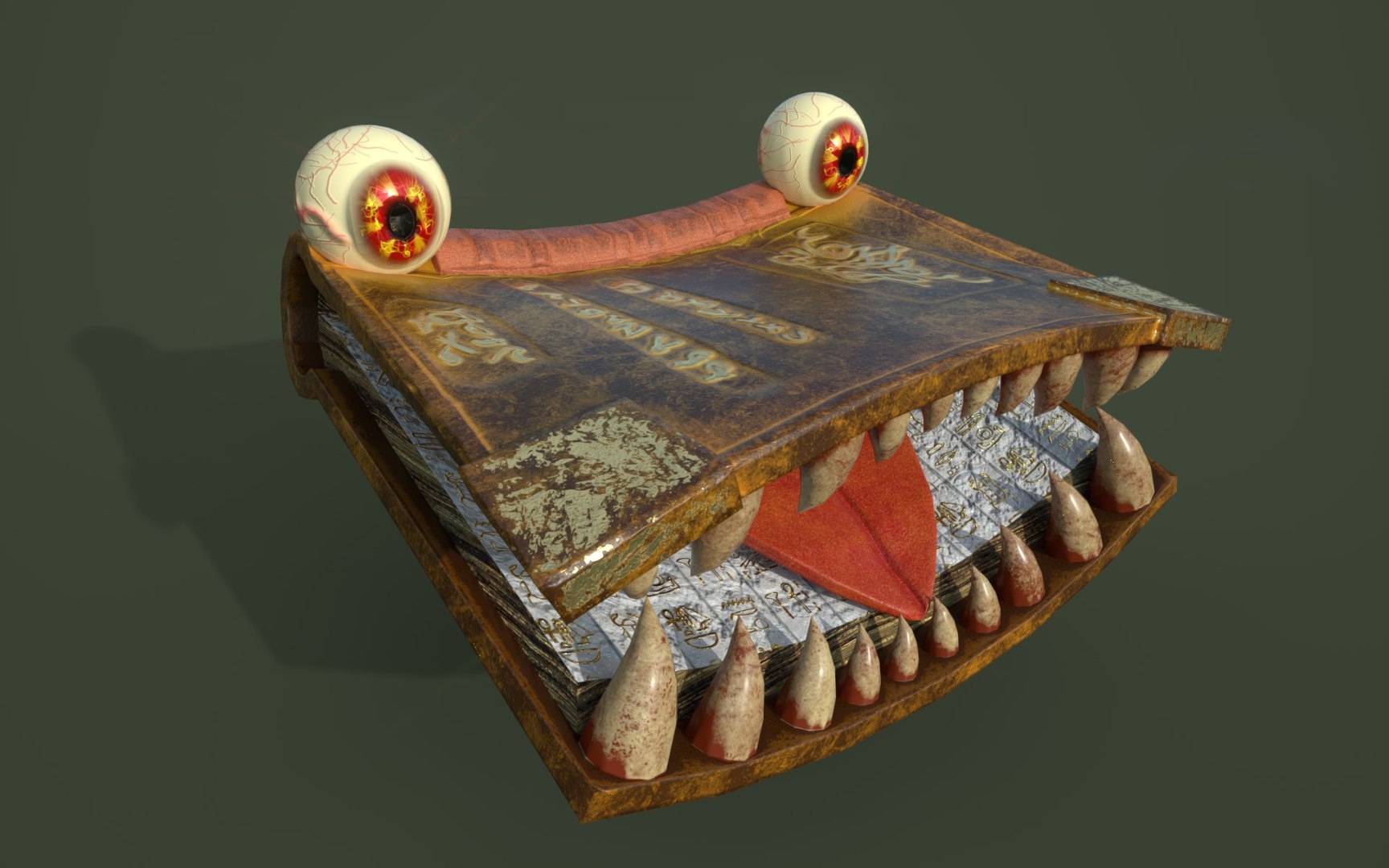 Toothy book 3D model - TurboSquid 1421781