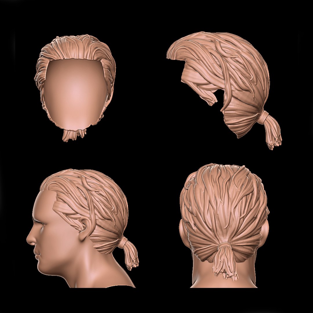 Male Hair 3D Model - TurboSquid 1657889