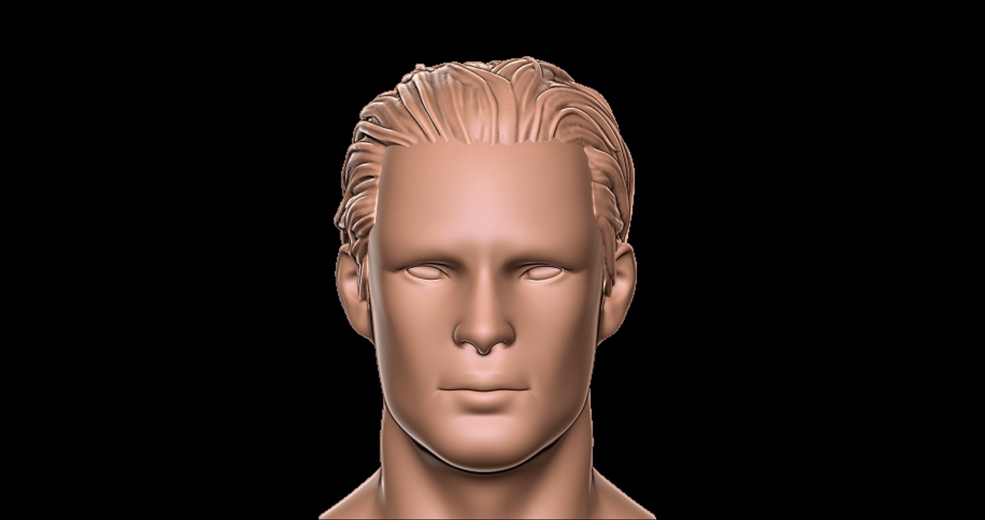 Male Hair 3D Model - TurboSquid 1657889