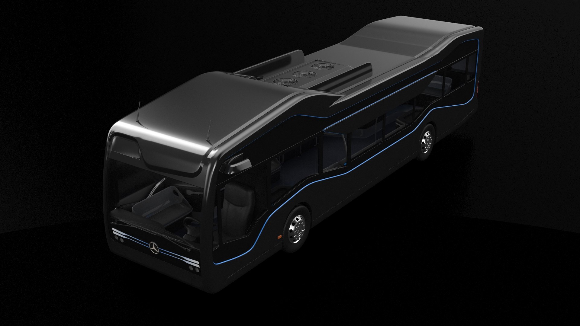 3D Model Mercedes Benz Future Bus - TurboSquid 1266787