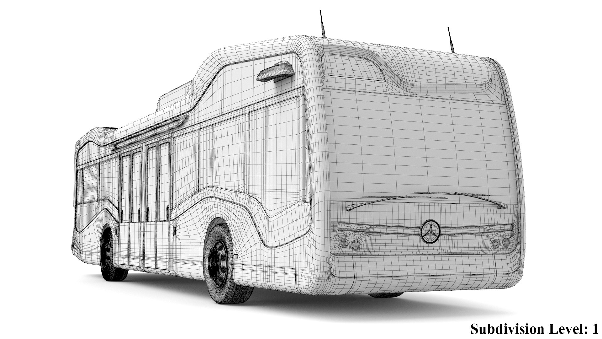 3D Model Mercedes Benz Future Bus - TurboSquid 1266787