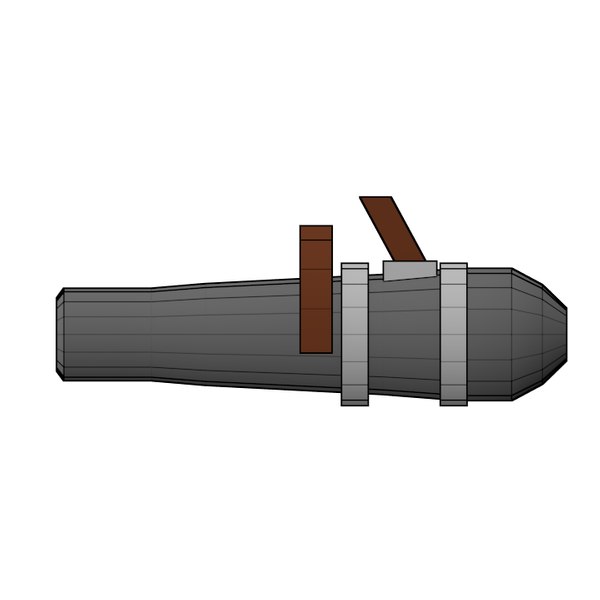 Free cannon portable 3D - TurboSquid 1237604