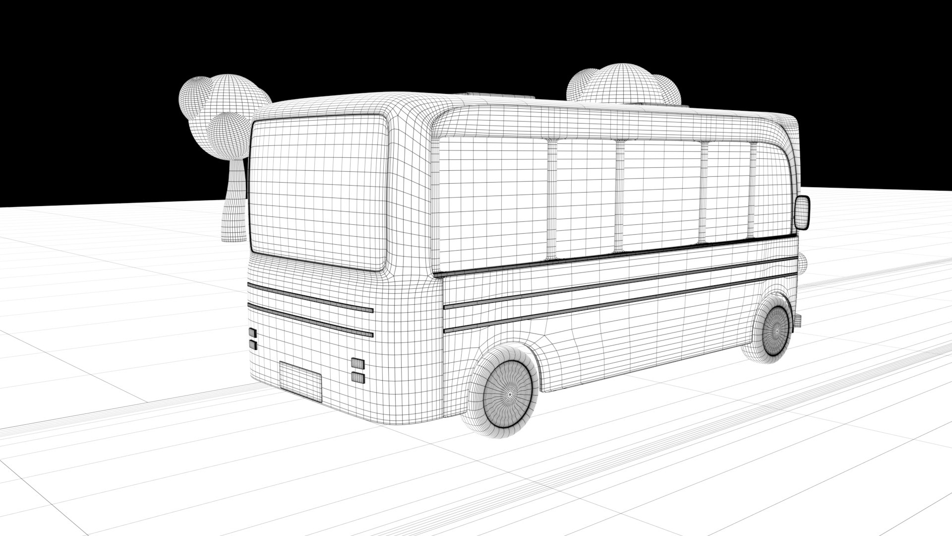 Cartoon Bus 3D Model - TurboSquid 1397563