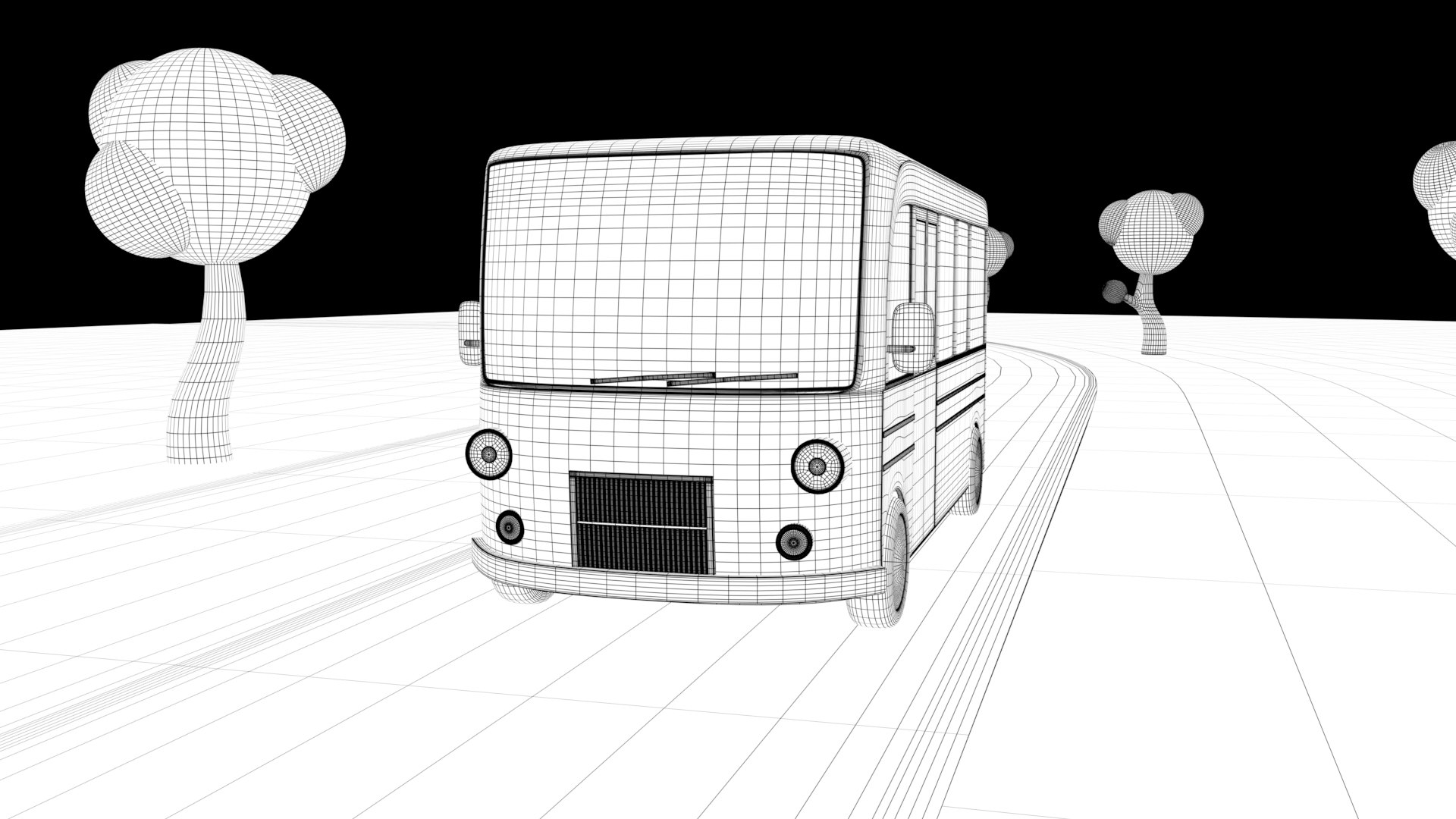 Cartoon Bus 3D Model - TurboSquid 1397563