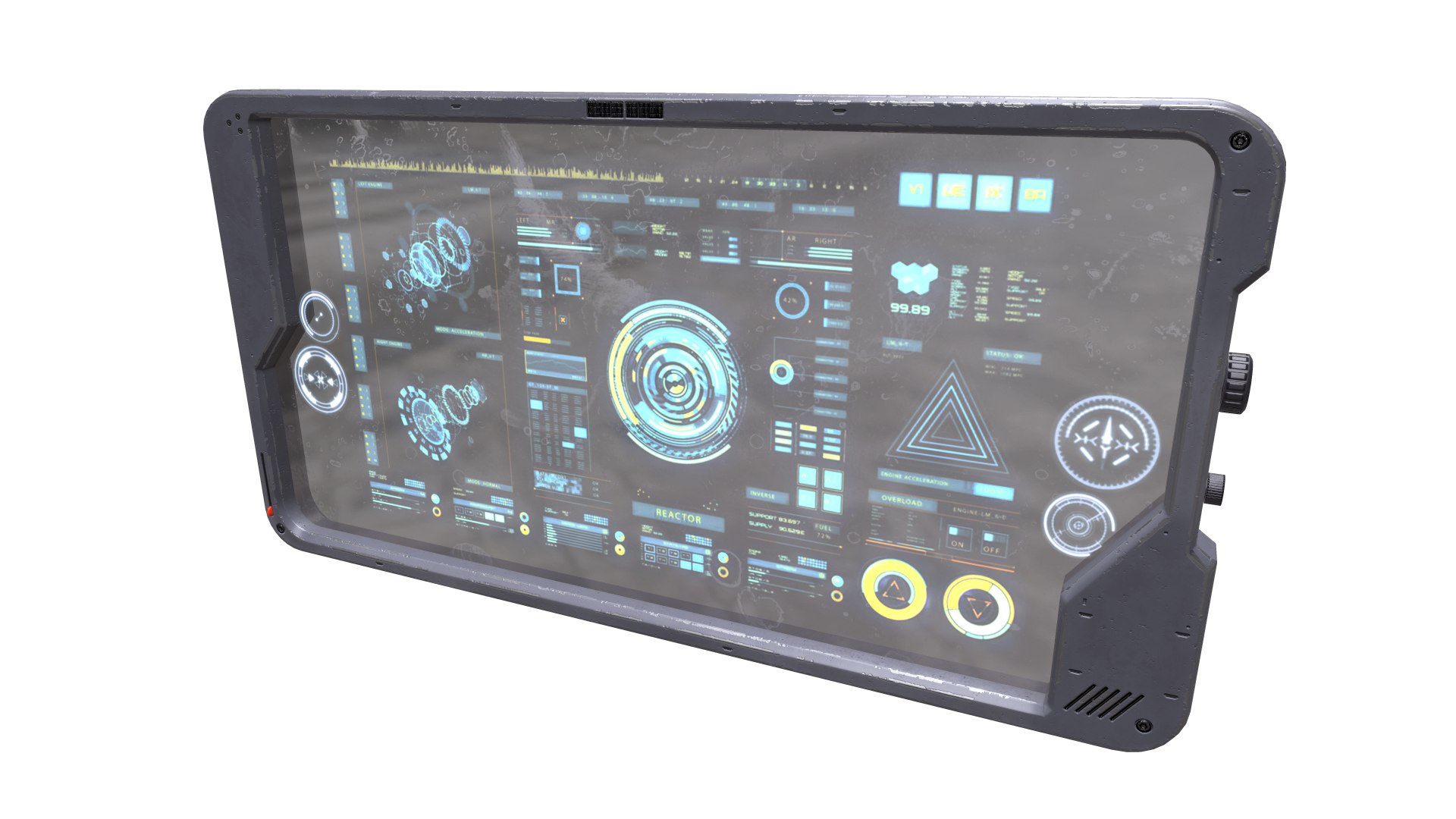 Sci-fi Touch Pad 4 3D model - TurboSquid 1737574