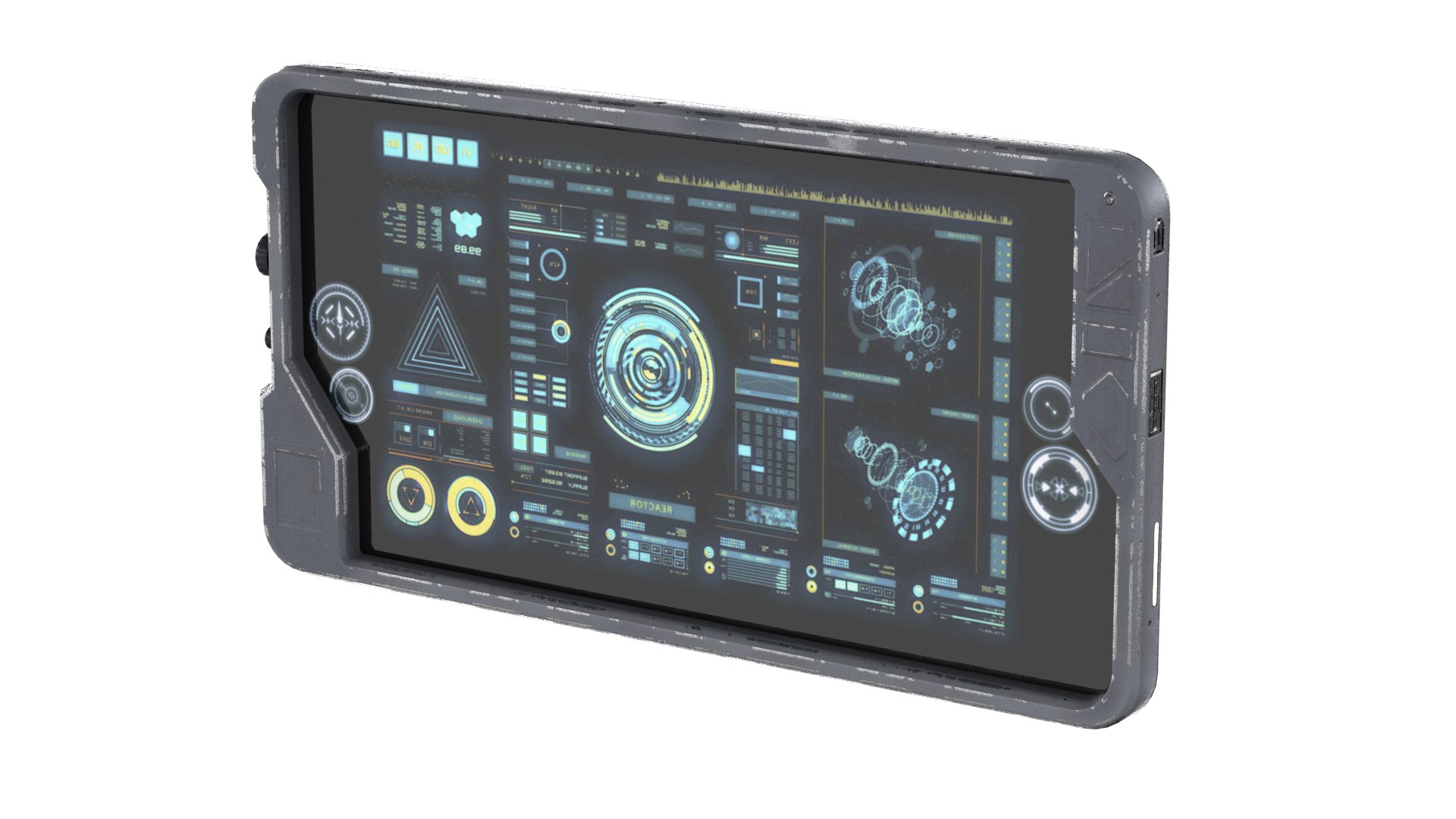 Sci-fi Touch Pad 4 3D model - TurboSquid 1737574