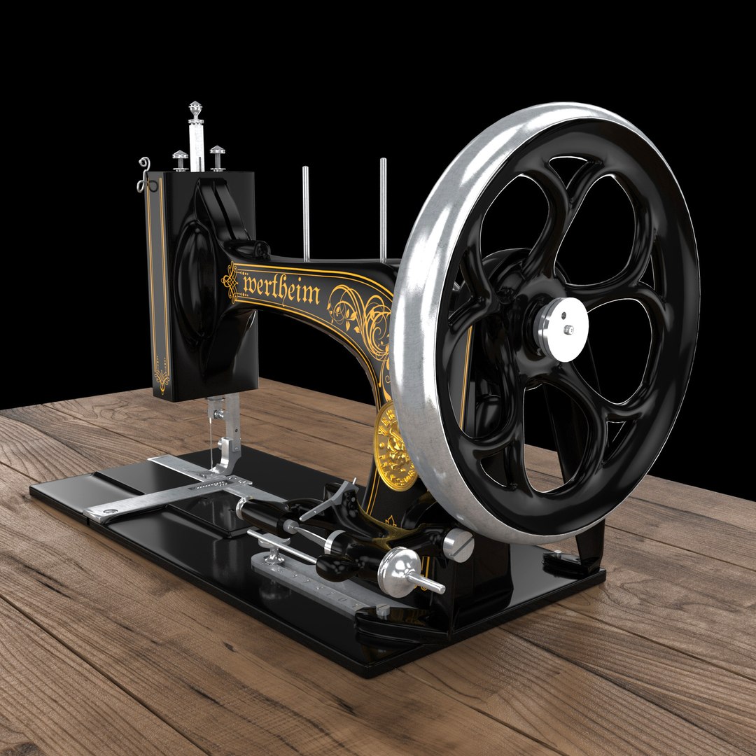 Wertheim Vintage Sewing Machine 3D Model - TurboSquid 1255408