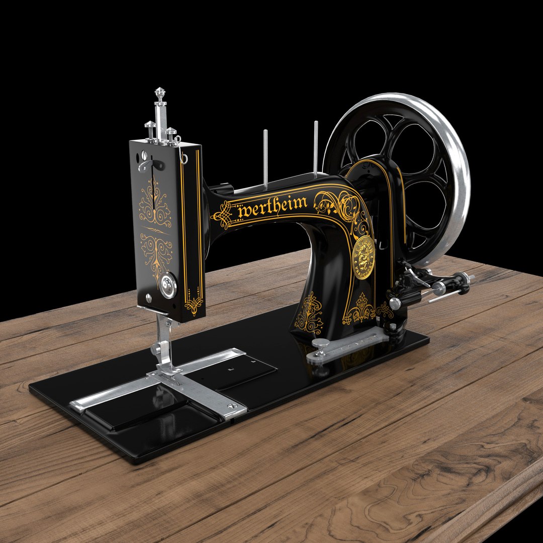 Wertheim Vintage Sewing Machine 3D Model - TurboSquid 1255408