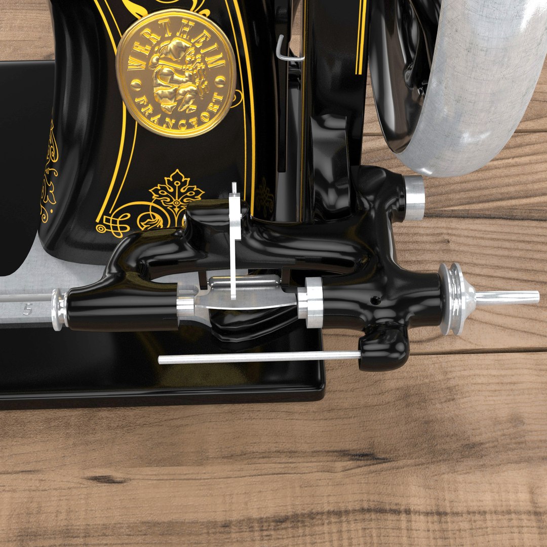 Wertheim Vintage Sewing Machine 3D Model - TurboSquid 1255408