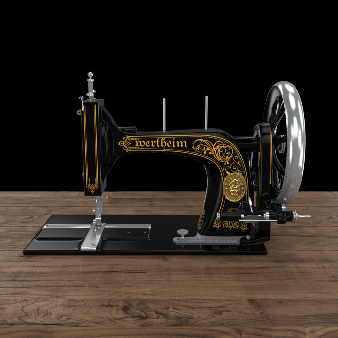 Wertheim Vintage Sewing Machine 3D Model - TurboSquid 1255408