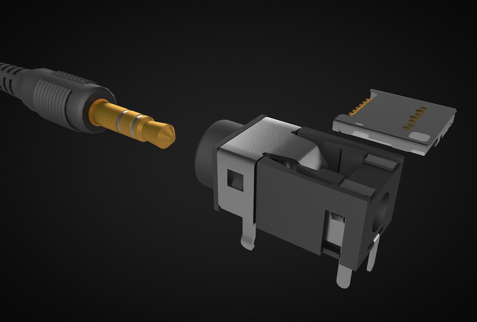 Jack Micro Plug Model - TurboSquid 1328020