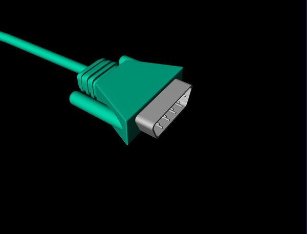 db9 serial cable 3d model