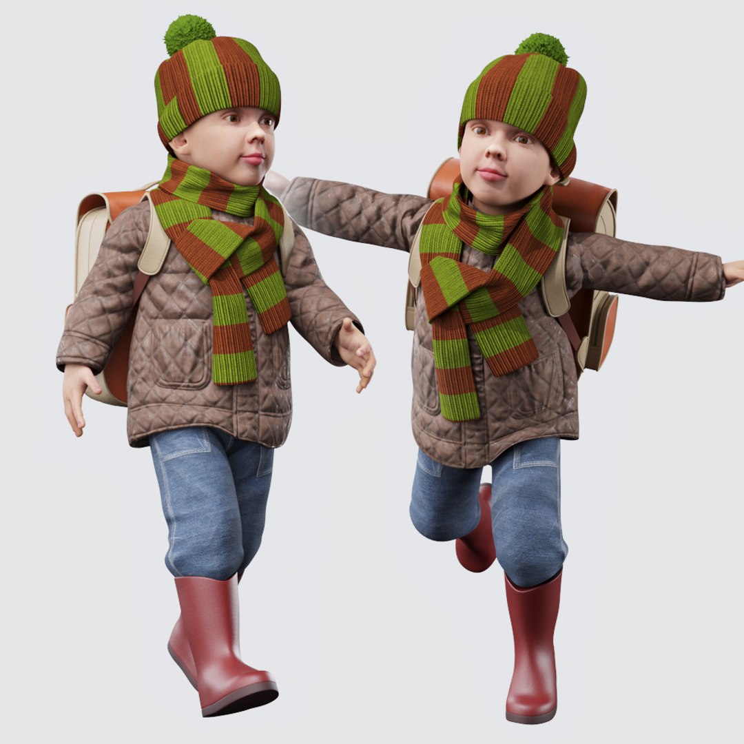 3D Model School Boy - TurboSquid 1618671