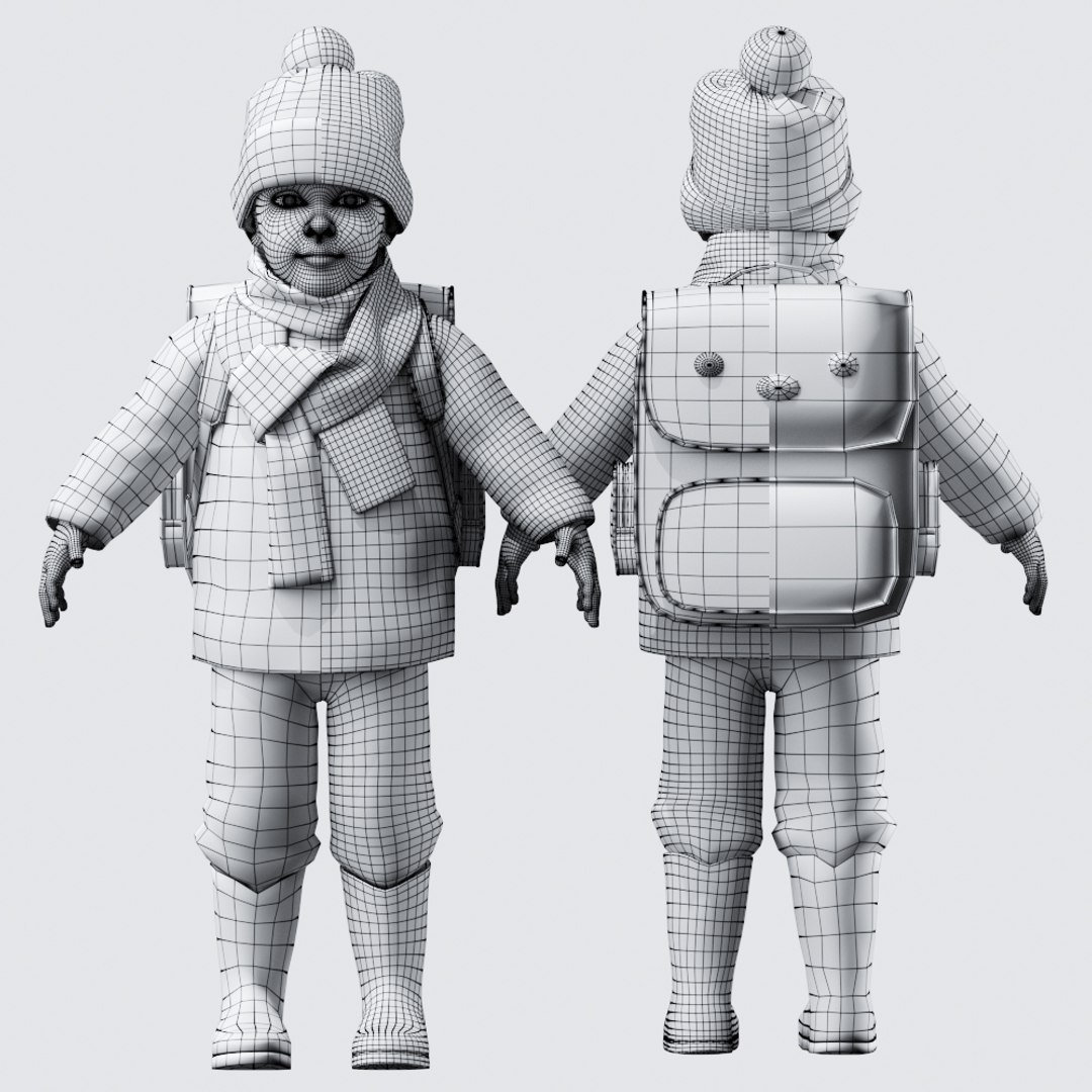 3D Model School Boy - TurboSquid 1618671