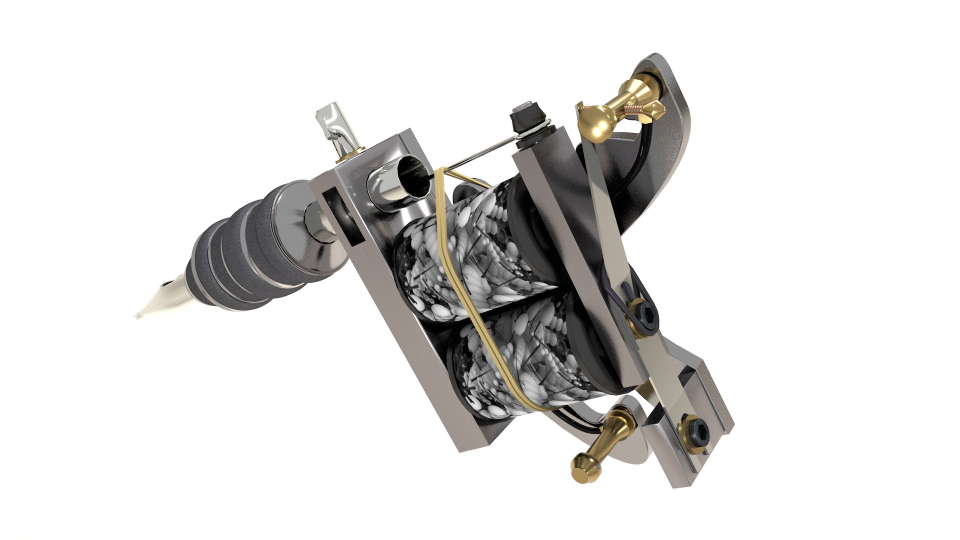 3D Model Tattoo Shader Machine - TurboSquid 1282175