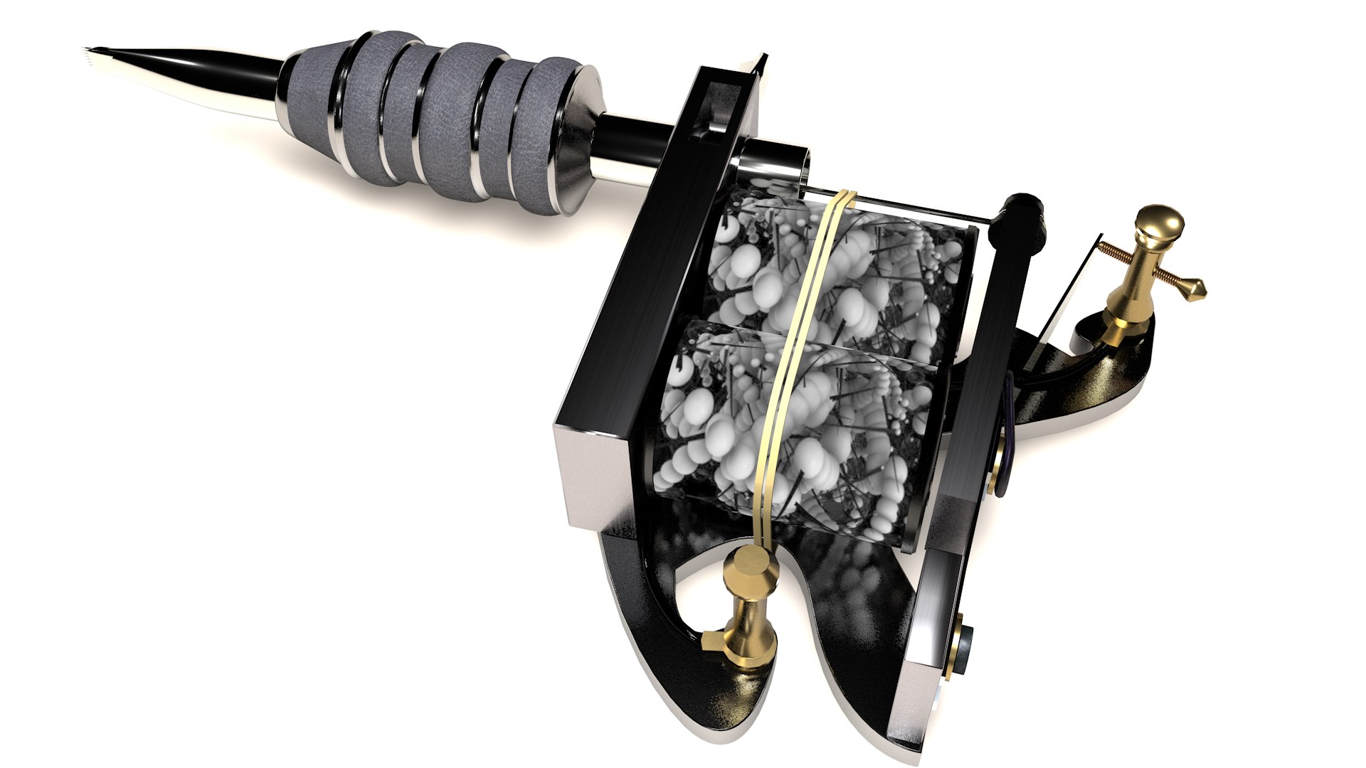 3D Model Tattoo Shader Machine - TurboSquid 1282175