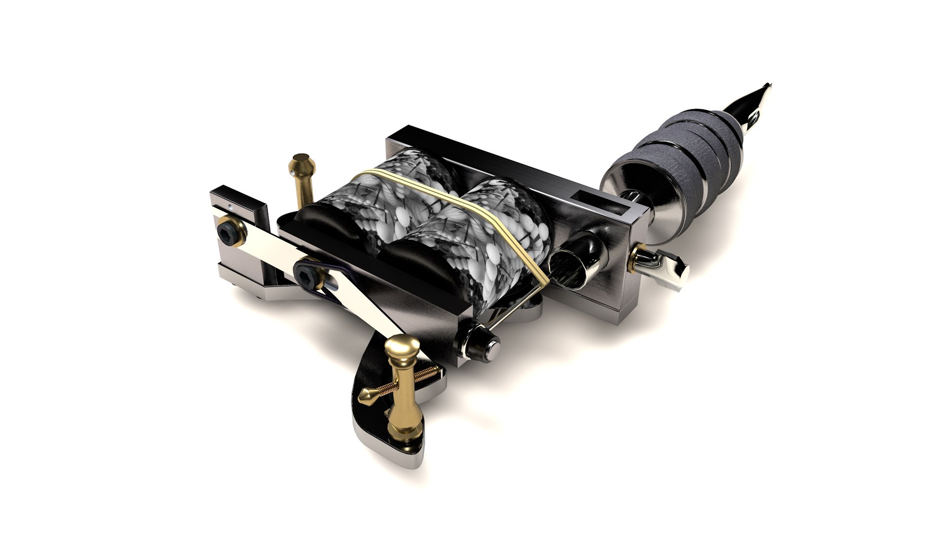 3D Model Tattoo Shader Machine - TurboSquid 1282175