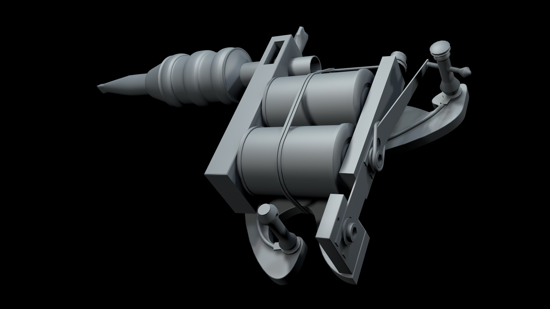 3D Model Tattoo Shader Machine - TurboSquid 1282175