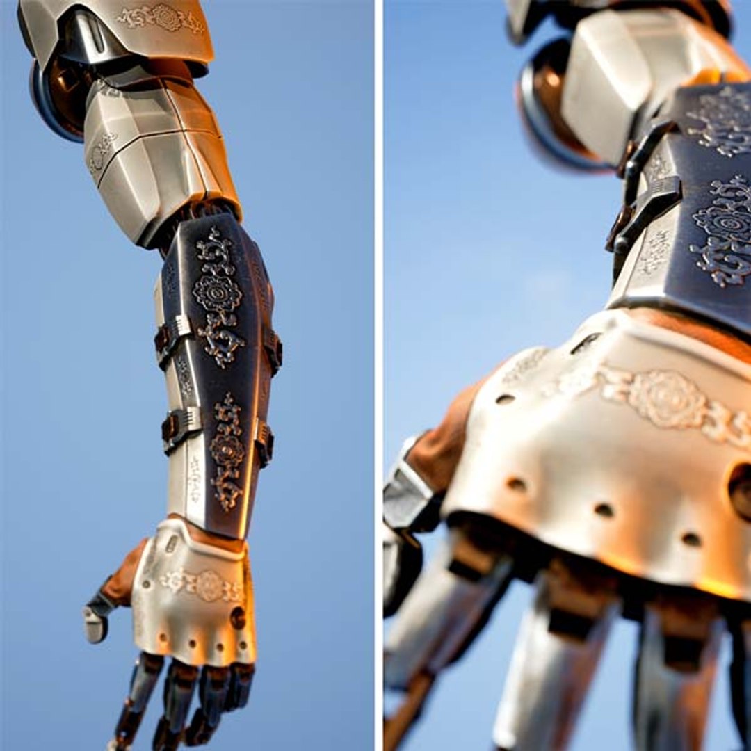 Mechanical Arm Robot Hand With Cables And Carvings 3D Model 3D Model ...