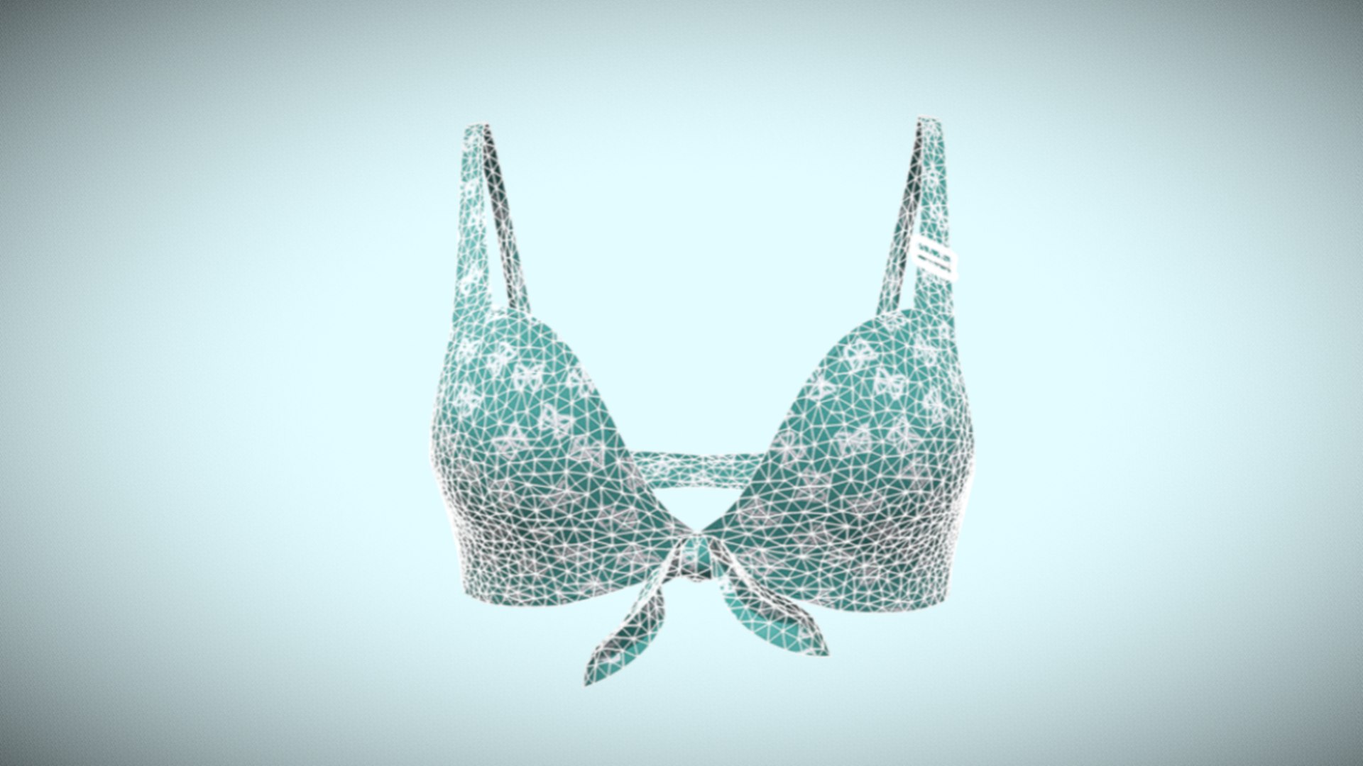 3D Model Girls Printed Bra In Low Poly - TurboSquid 2366998