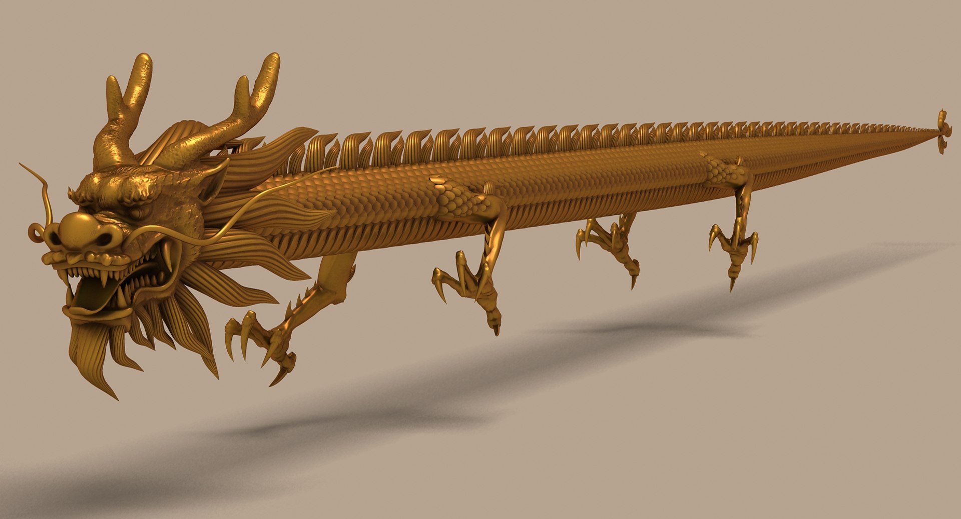 3d Chinese Straight Dragon