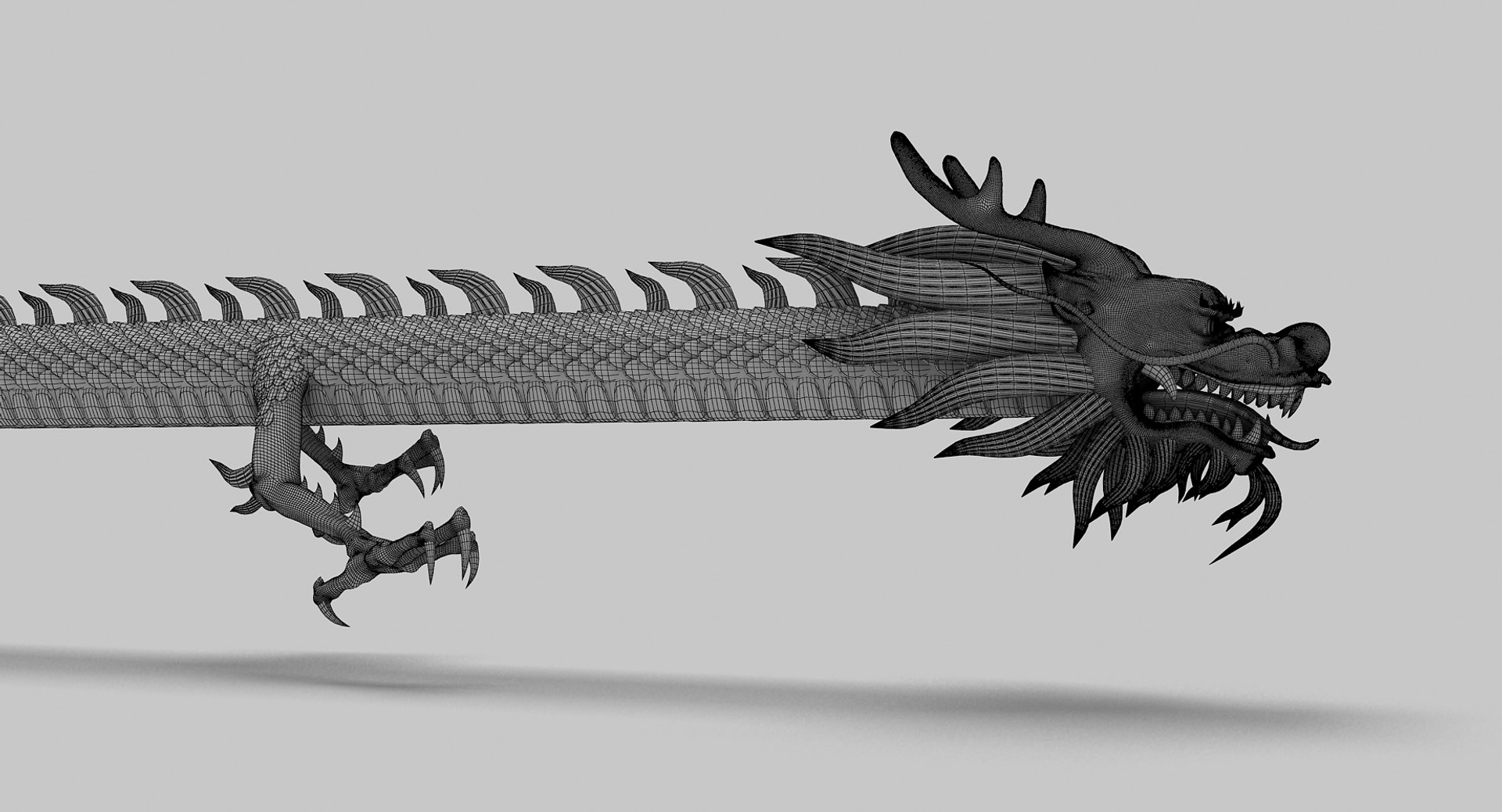 3d Chinese Straight Dragon